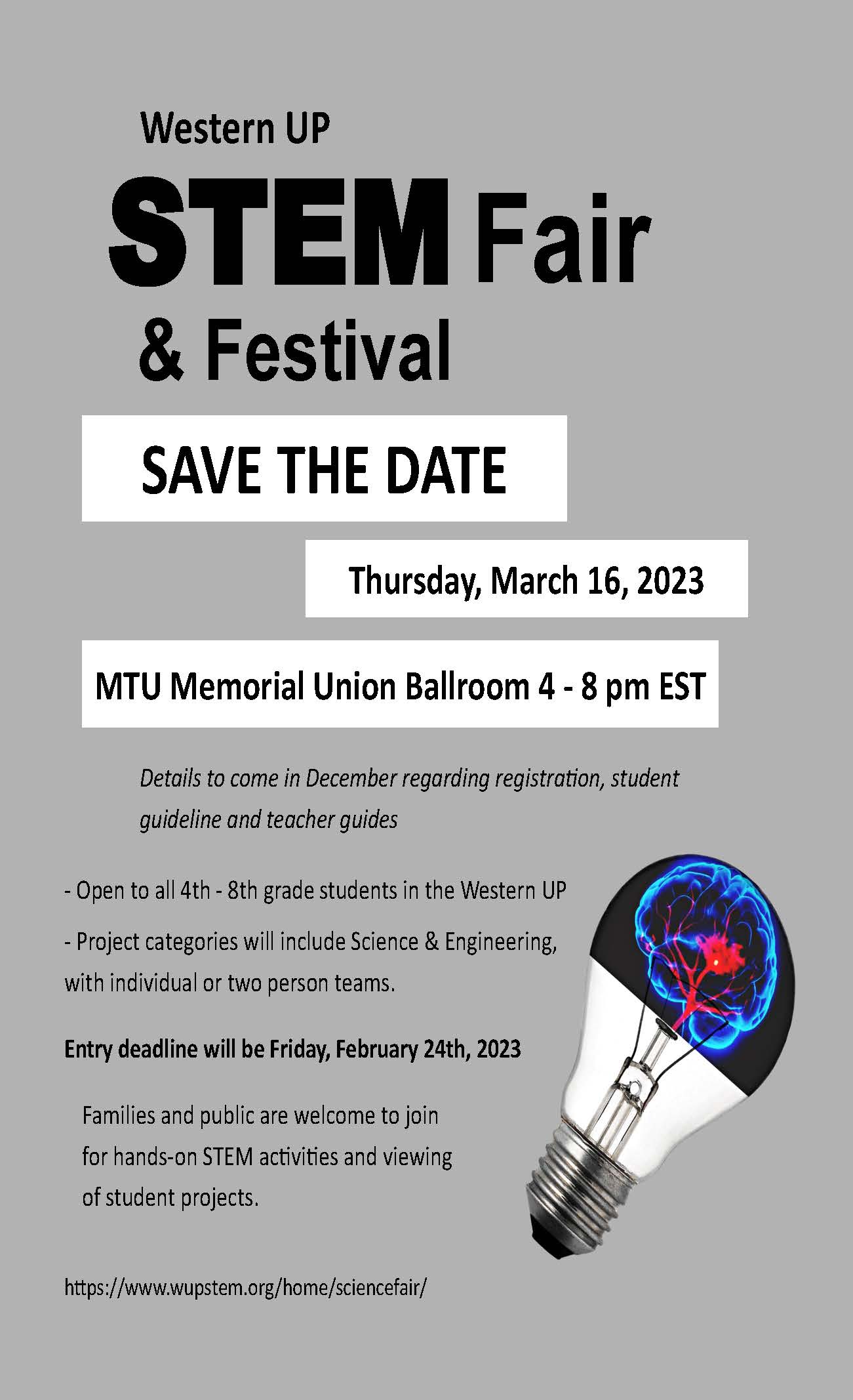 STEM Fair 2023 – Save the Date - Western UP STEM